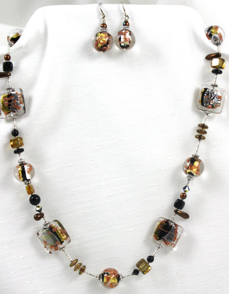 Marco Polo Designs Black Lava Necklace – LMB Art Glass