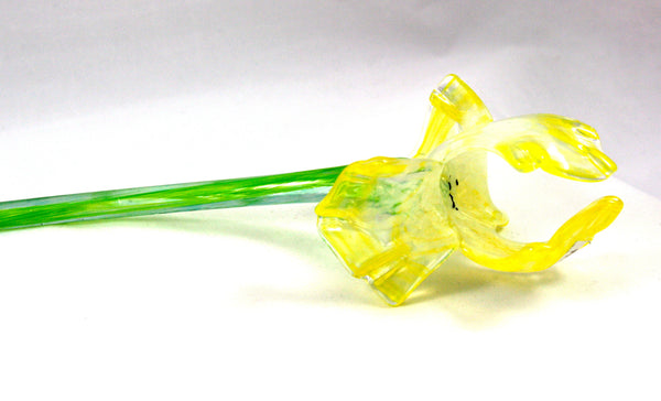 Sam Stark Glass Yellow Iris – LMB Art Glass